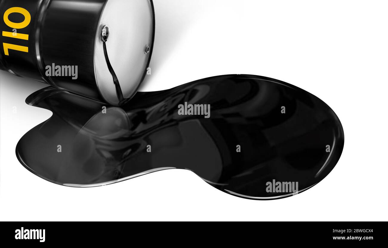 Metal oil barrels. Oil, gas and petroleum industry and manufacturing ...