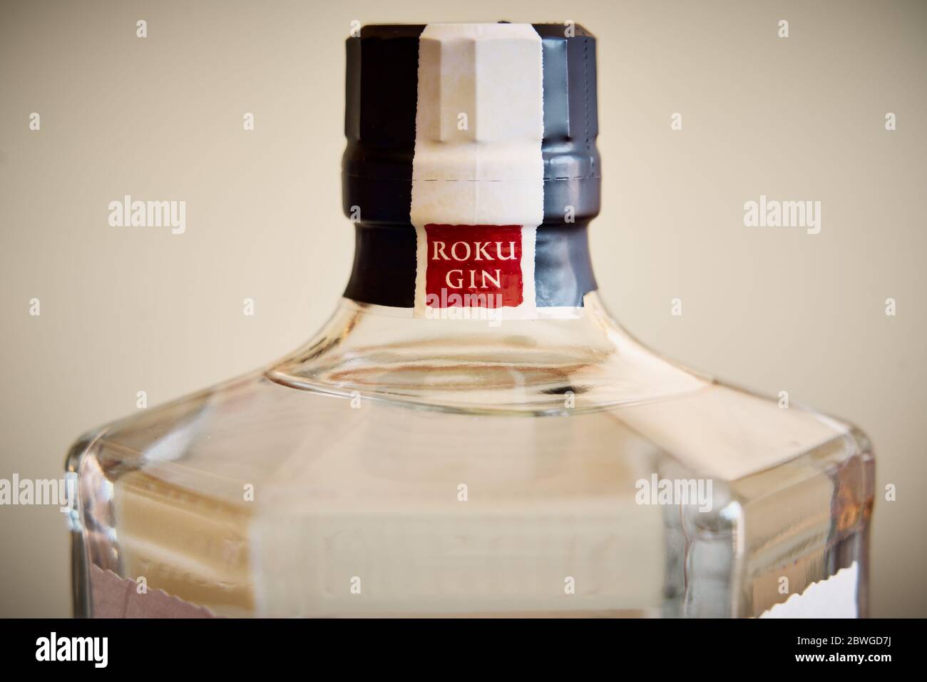 A bottle of Japanese Roku gin Stock Photo - Alamy