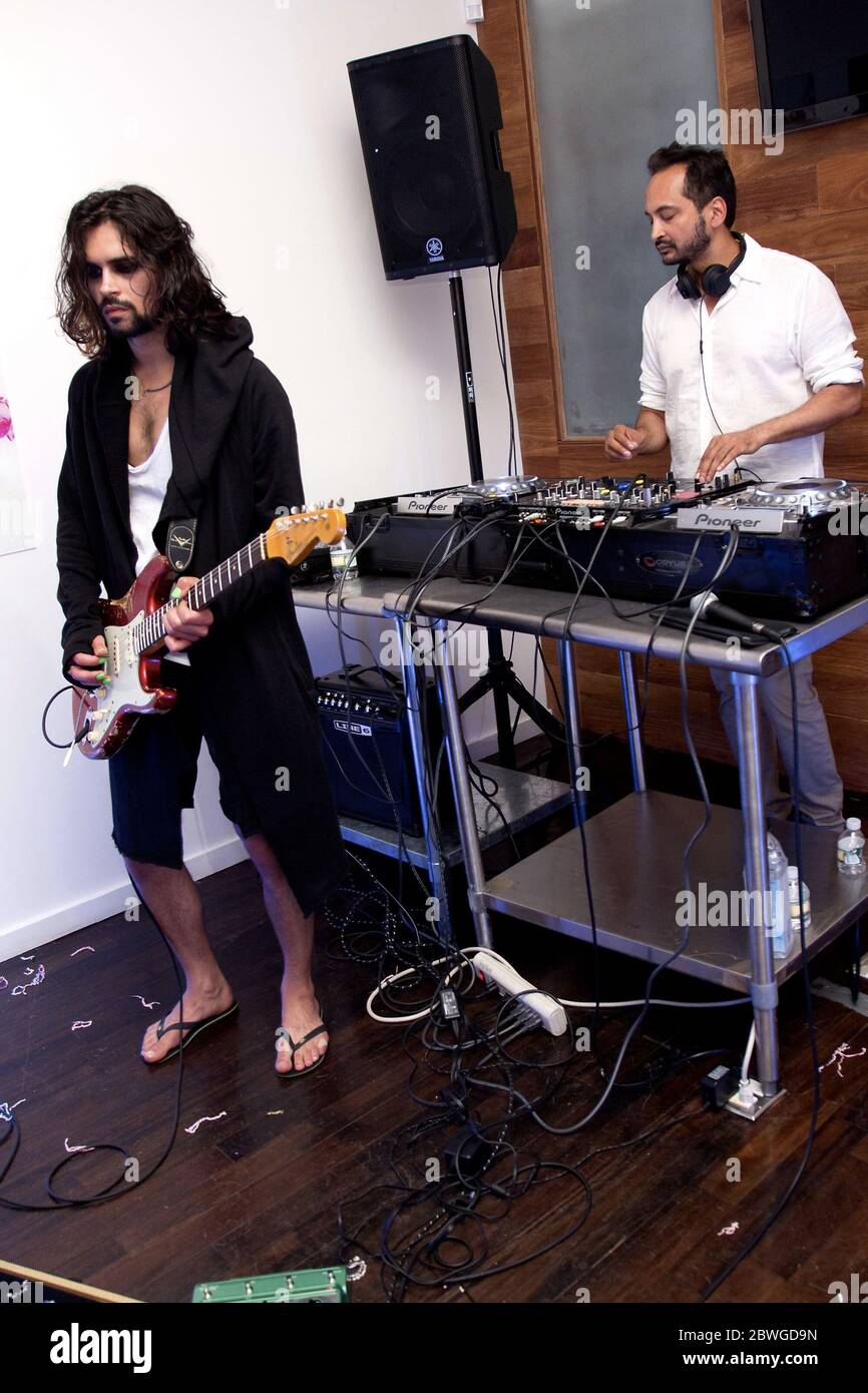New York, NY, USA. 23 June, 2015. Musician, Jonus Preston, DJ Vinit ...