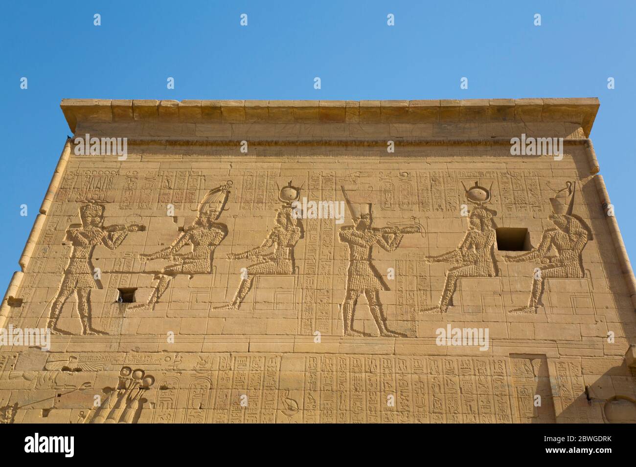 The First Pylon, Temple of Isis, UNESCO World Heritage Site, Philae ...