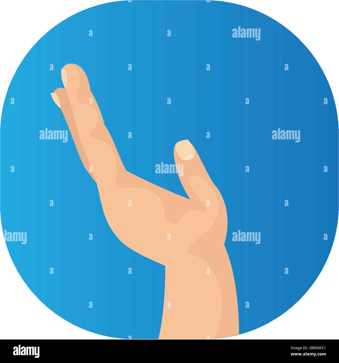 hand human receiving isolated icon Stock Vector Image & Art - Alamy