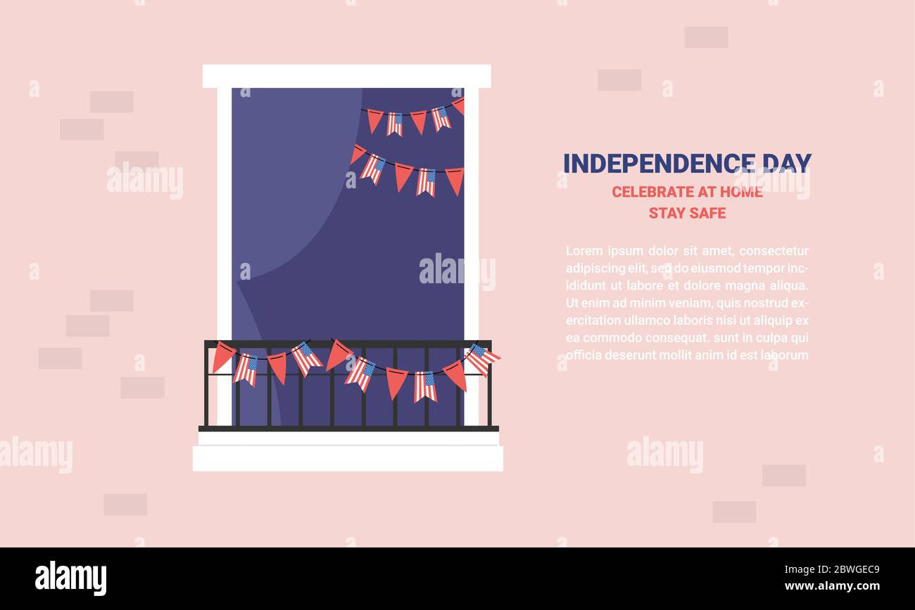 Celebration of independence day of america at home . 4th of july ...