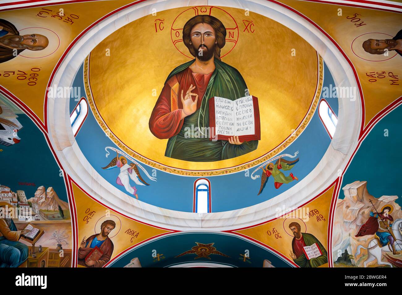 Greek orthodox ceiling hi-res stock photography and images - Alamy