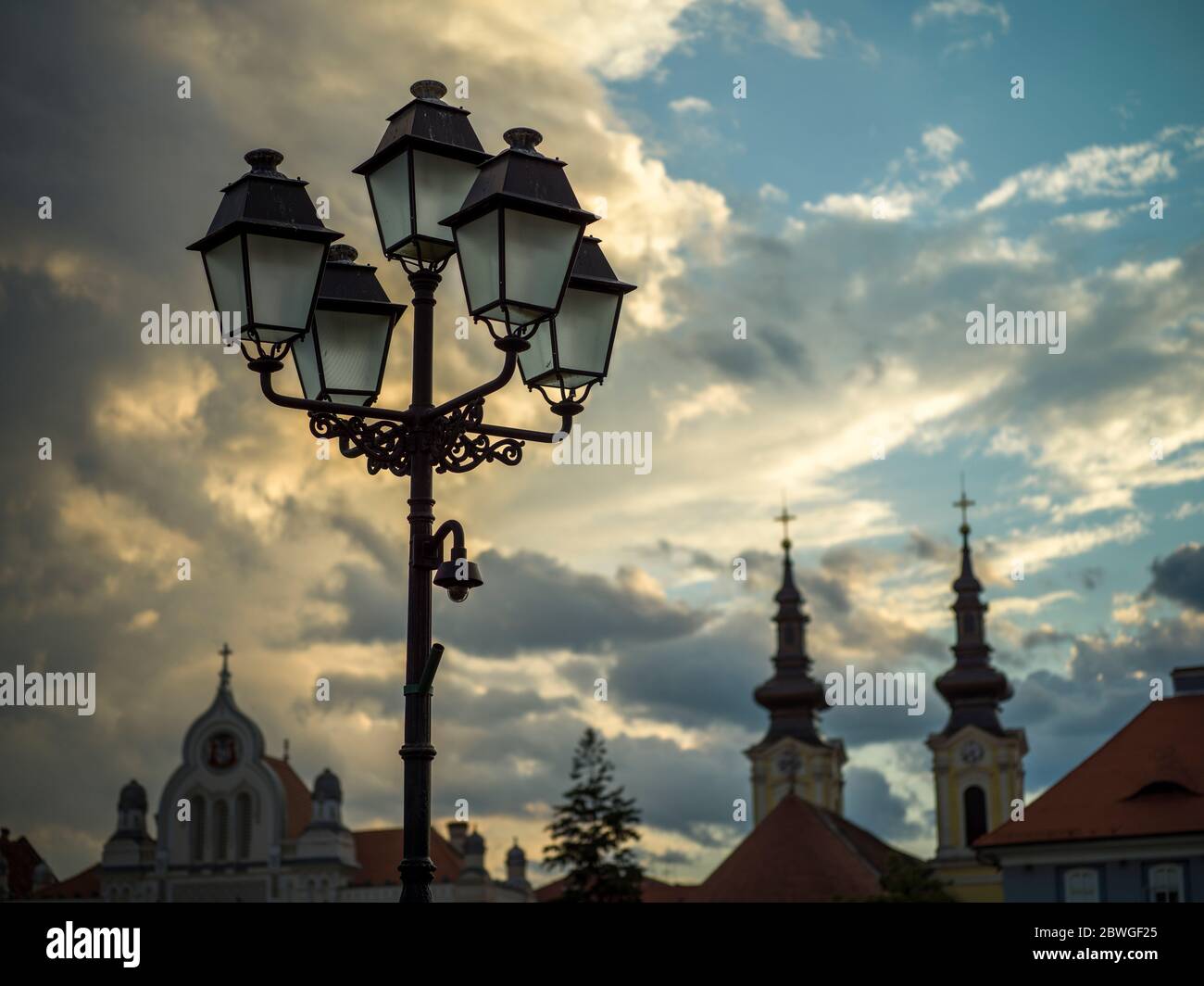 Street lamp over a dramatic sky Stock Photo - Alamy