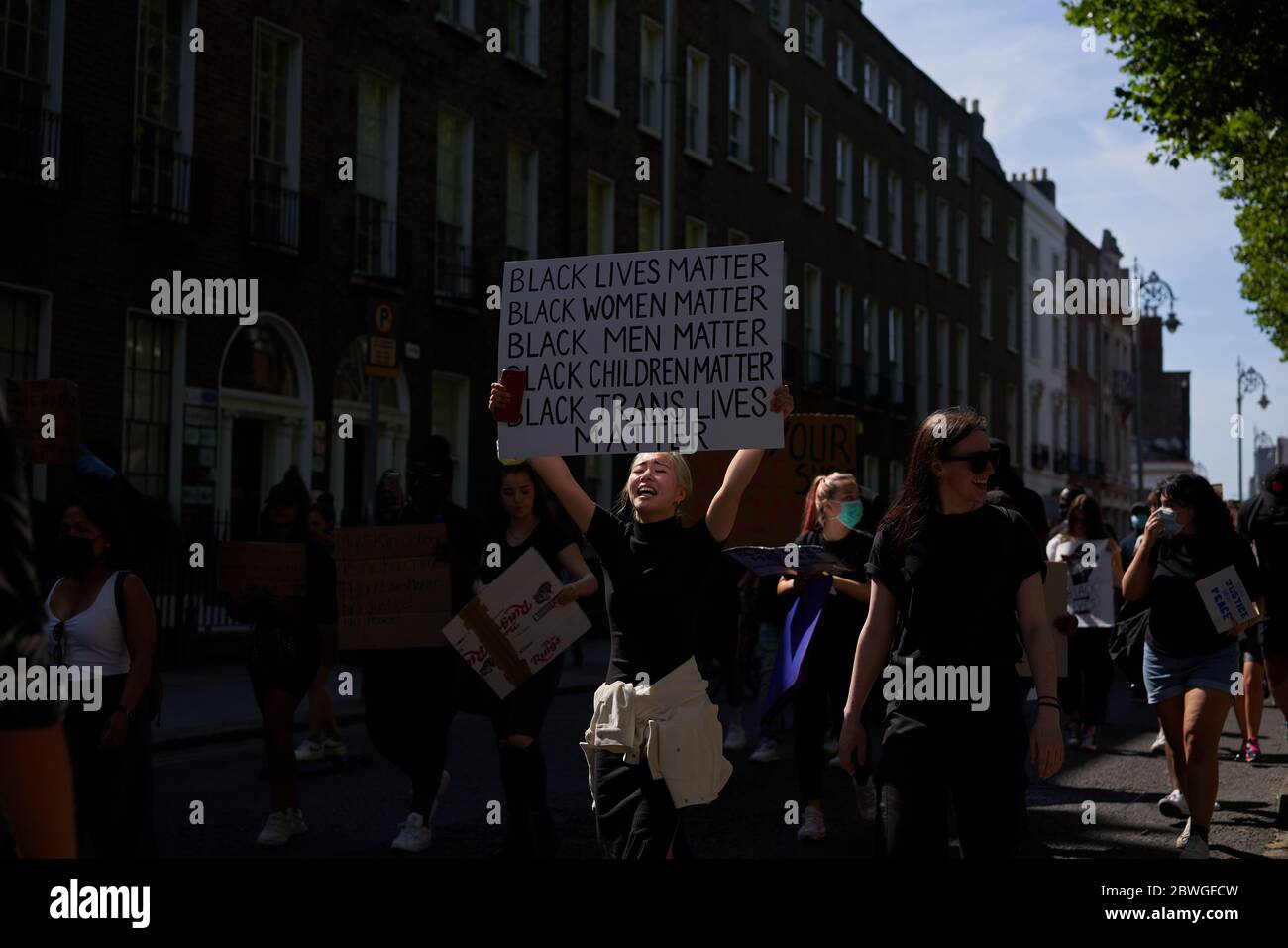 Blm street placard hi-res stock photography and images - Alamy