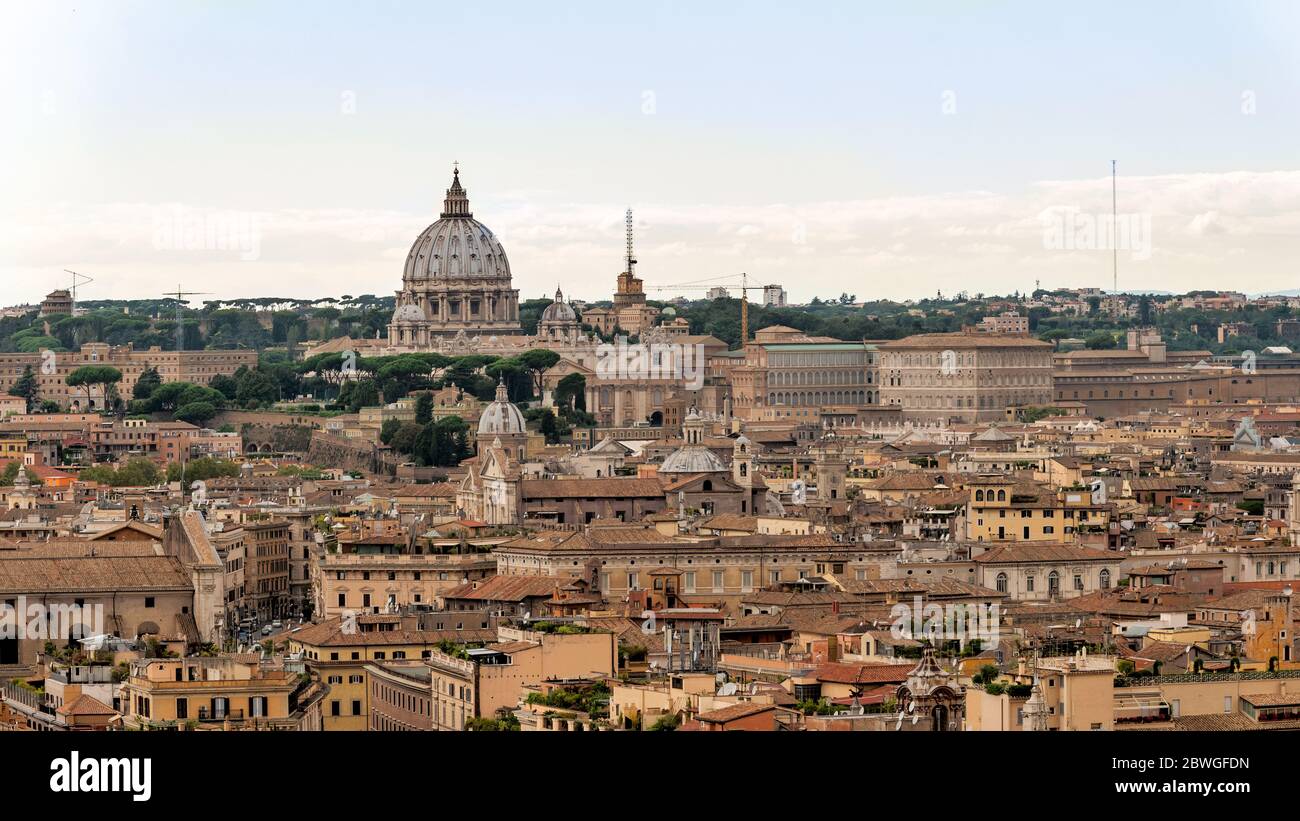 Aerial view of rome hi-res stock photography and images - Alamy