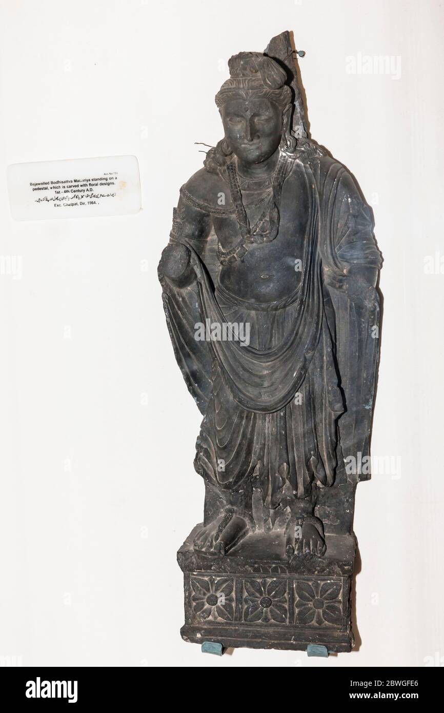 Gandhara Buddha statue, Dir Museum, Chakdara, Lower Dir, Khyber ...