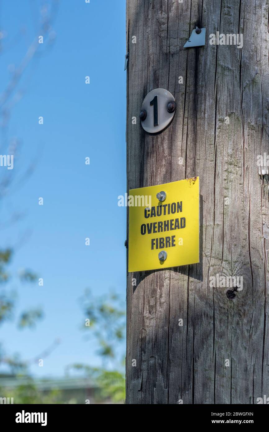 Telephone Pole Sign High Resolution Stock Photography and Images - Alamy