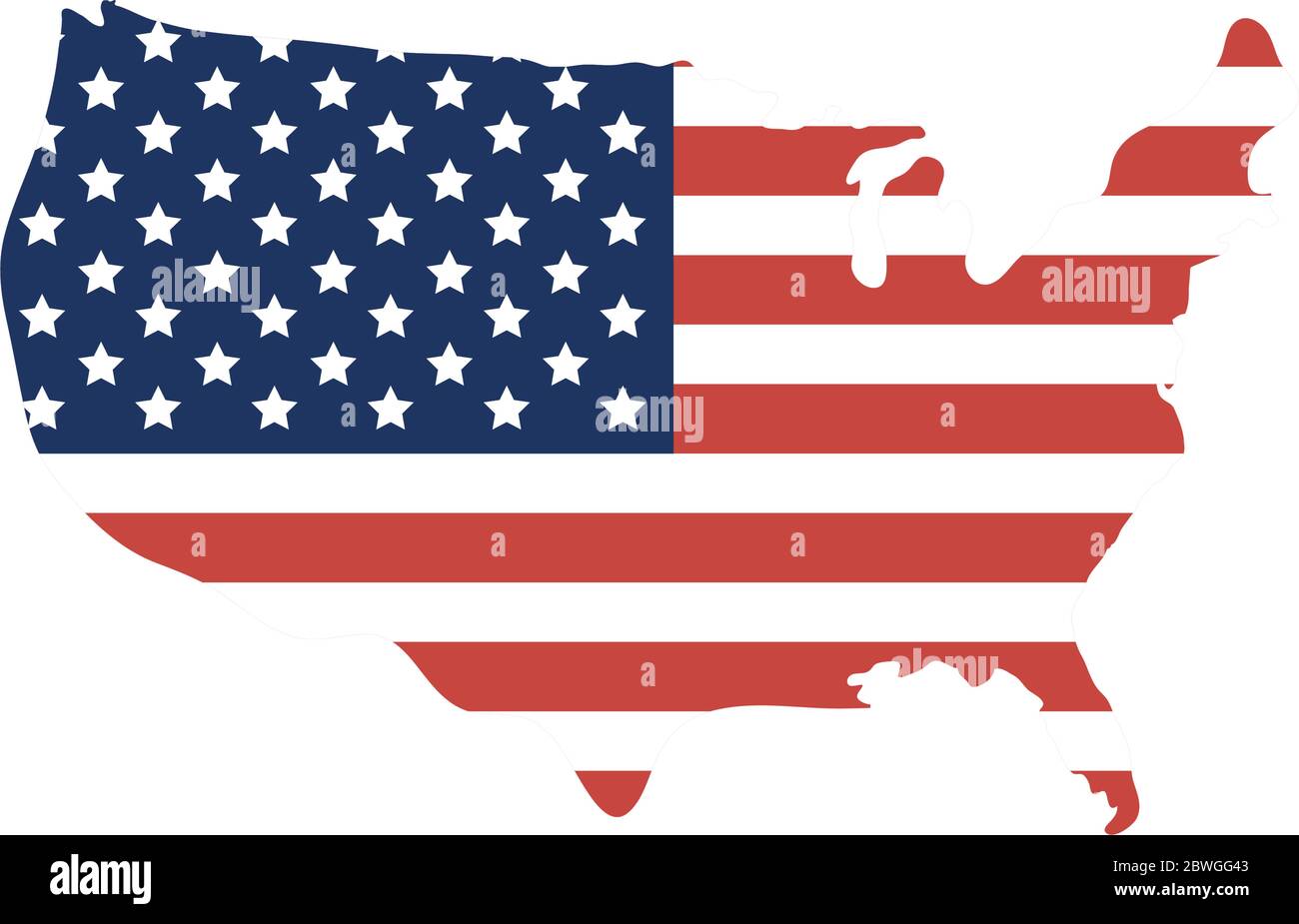 Usa flag map vector design Stock Vector Image & Art - Alamy