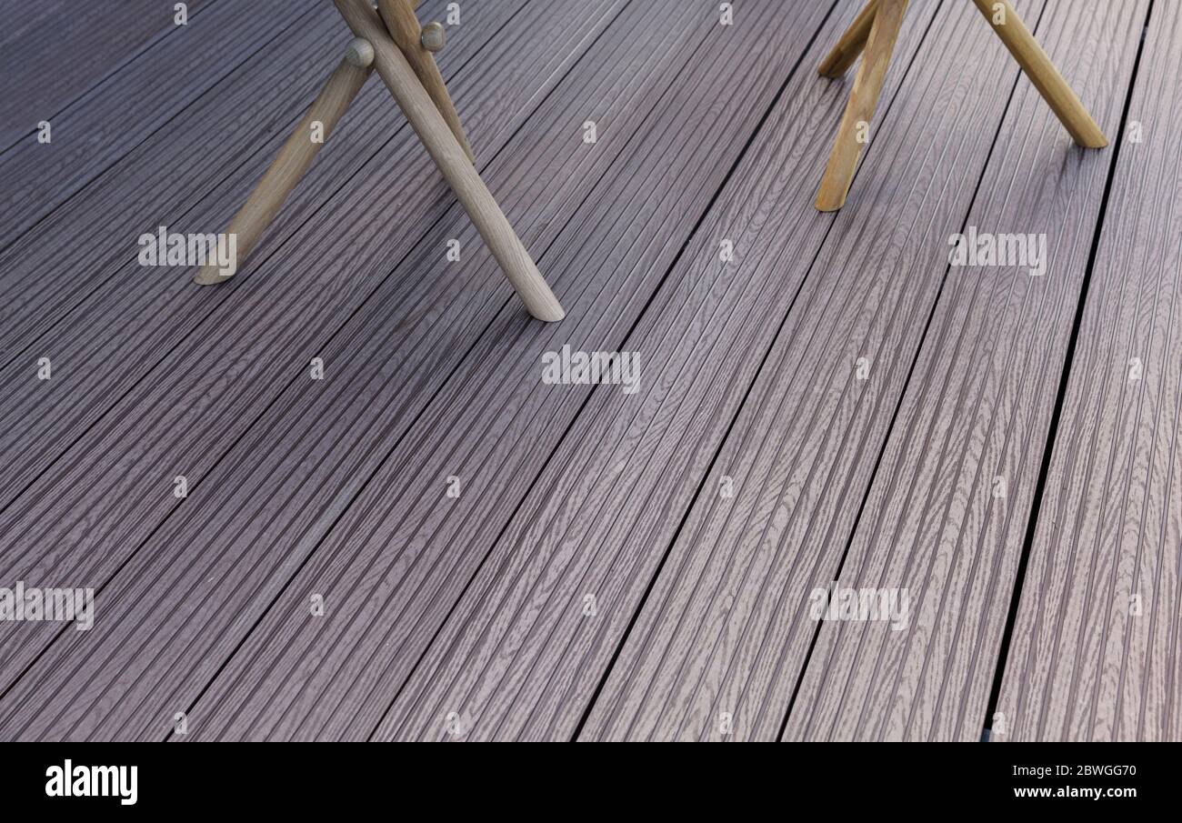 wooden decking outside floor, close up Stock Photo - Alamy