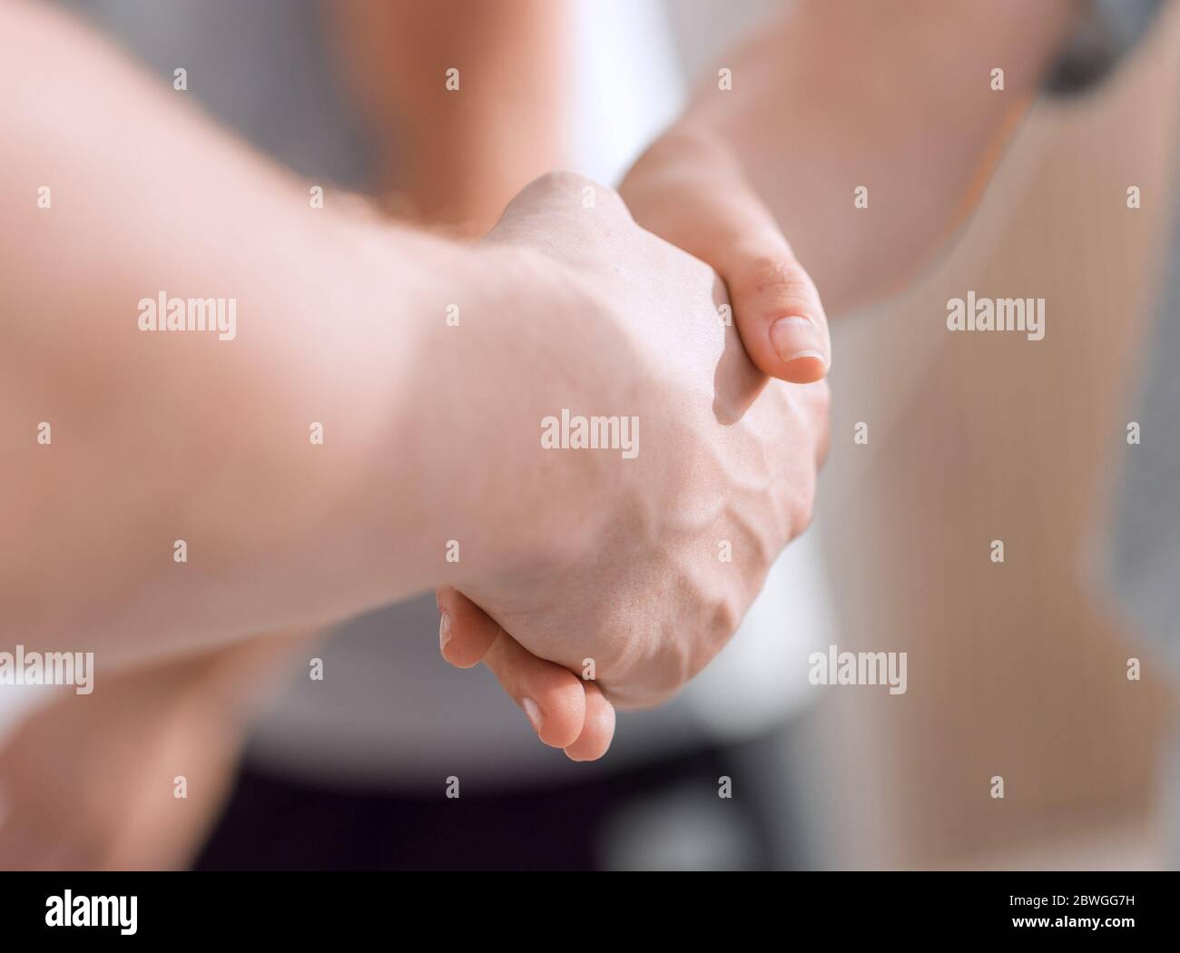 handshake of members of the contact group, to applause Stock Photo - Alamy