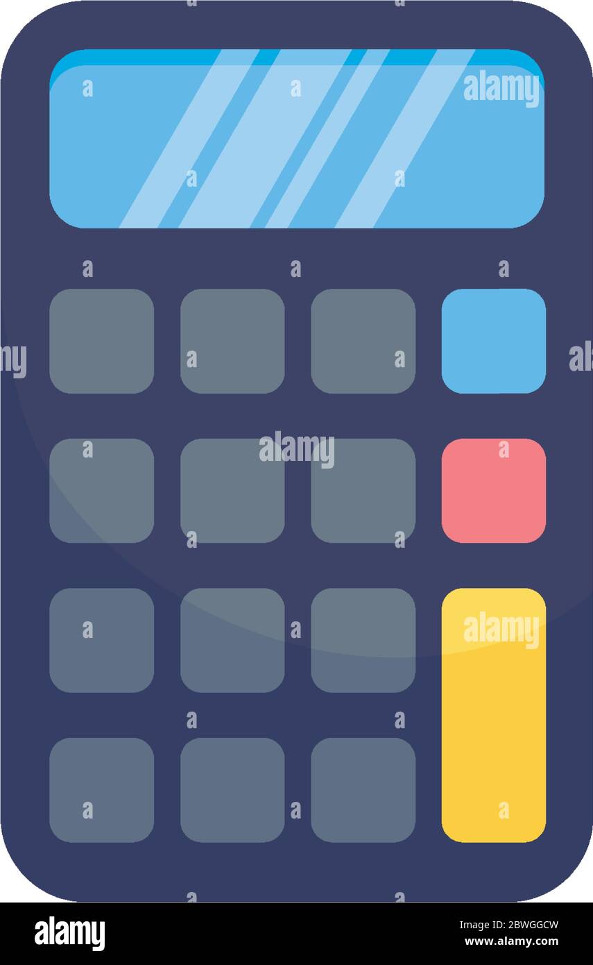 Isolated calculator tool vector design Stock Vector Image & Art - Alamy