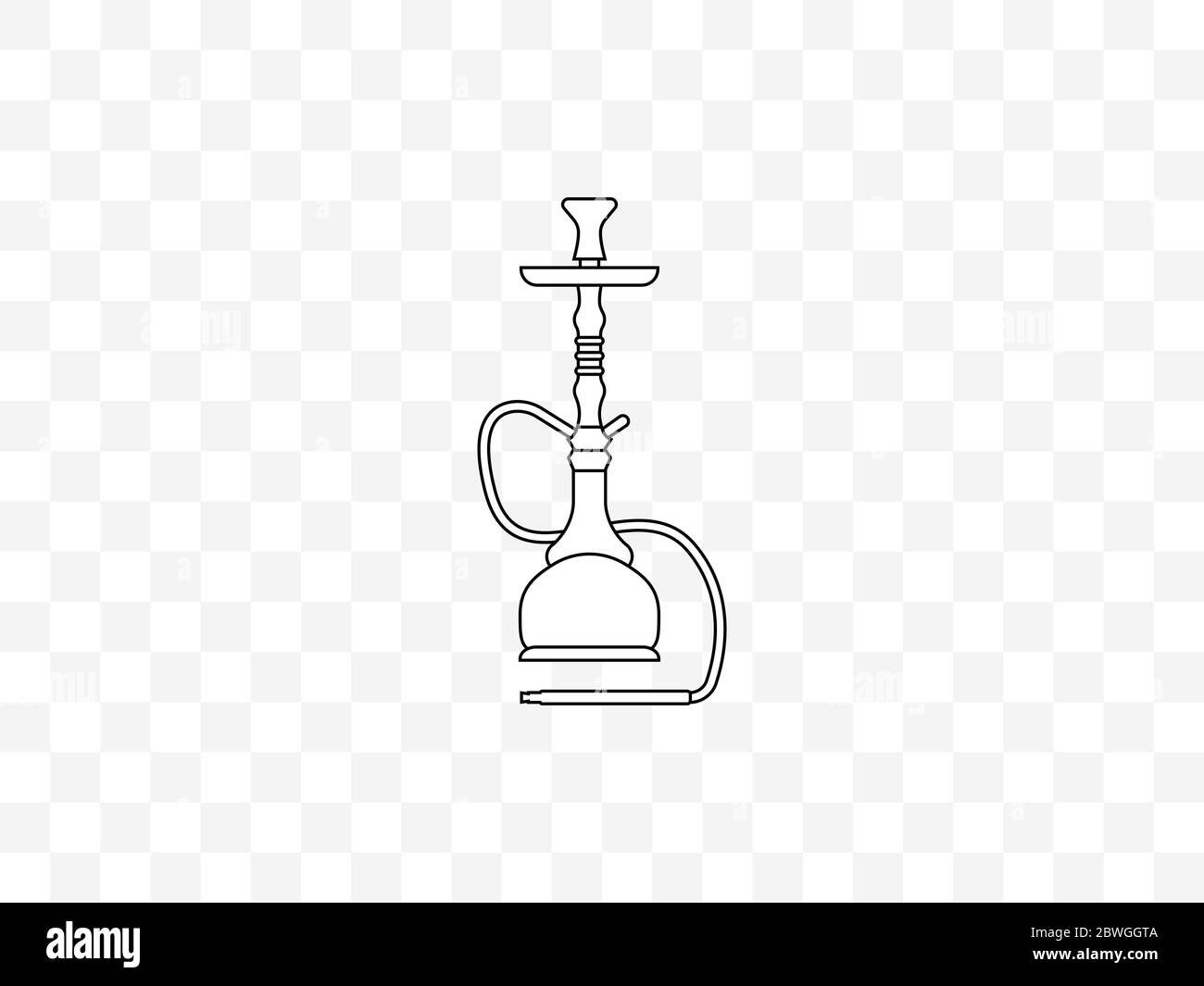Traditional oriental smoking hookah Stock Vector Images - Alamy