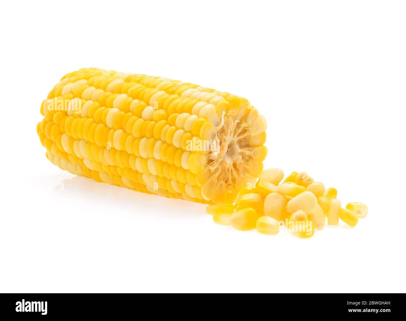 Sweet corn isolated on white background Stock Photo - Alamy