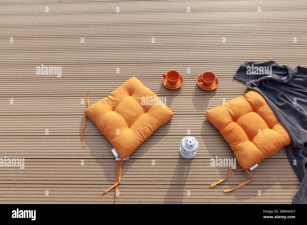 wooden decking outside floor, close up Stock Photo - Alamy