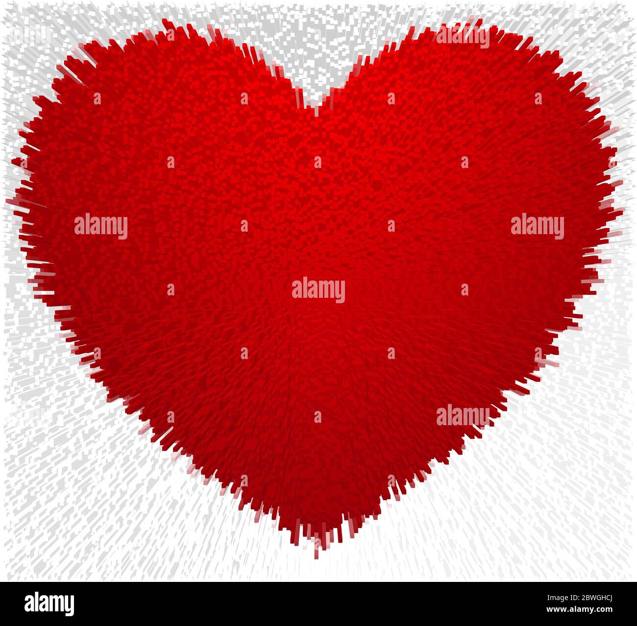 Set heart sweet pink Cut Out Stock Images & Pictures - Alamy