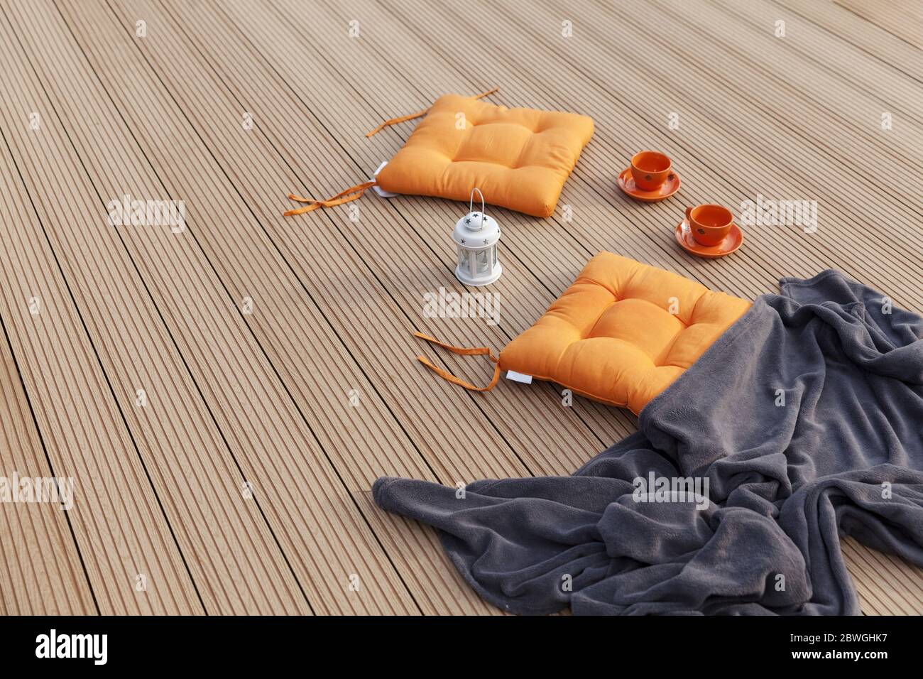 wooden decking outside floor, close up Stock Photo - Alamy