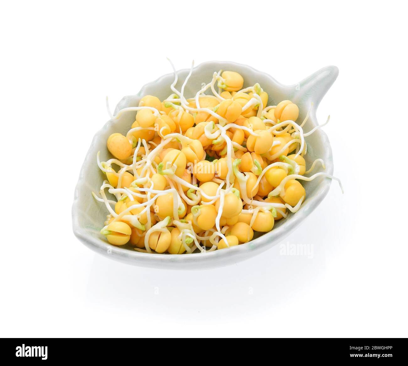 pea sprouts on white background Stock Photo - Alamy