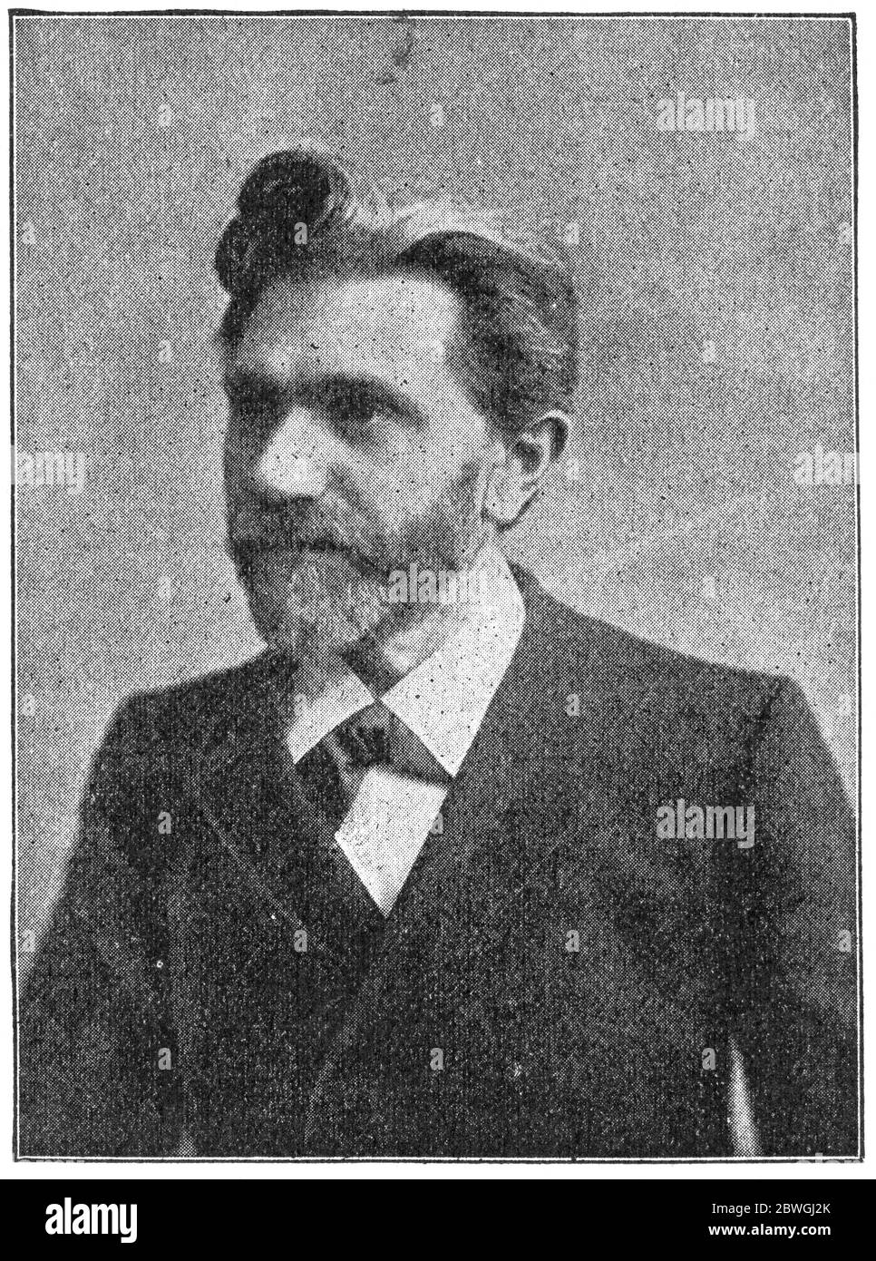 Portrait of August Bebel - a German socialist politician, writer, and ...
