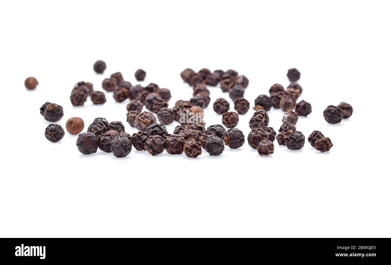 pepper corn on white background Stock Photo - Alamy