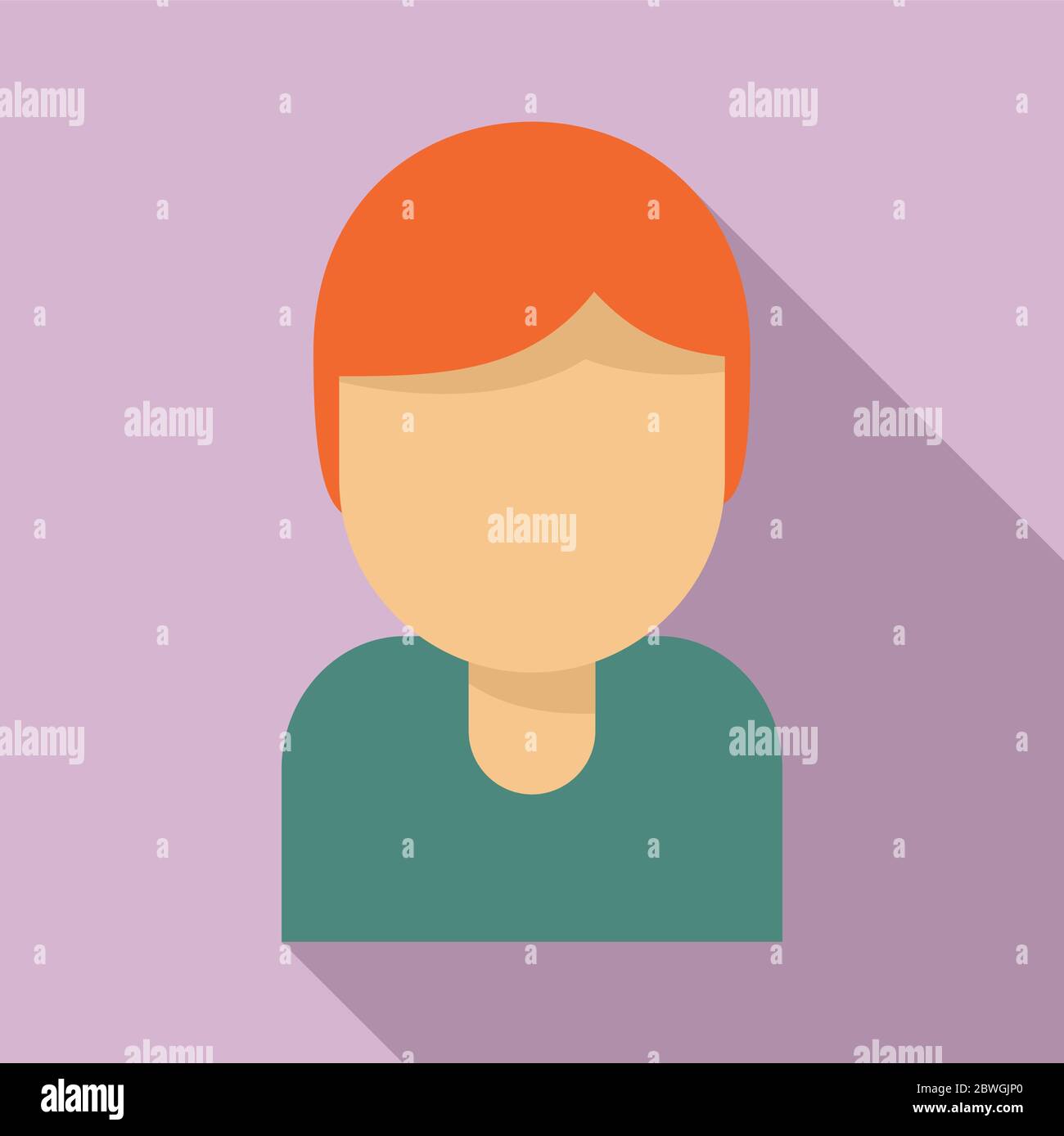 Tutor avatar icon. Flat illustration of tutor avatar vector icon for ...