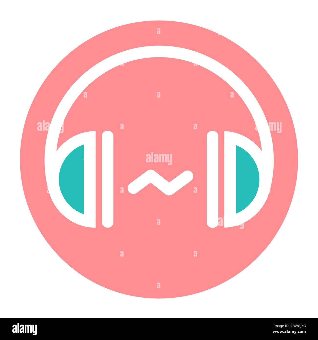 Headphones icon illustration Stock Vector Images - Alamy