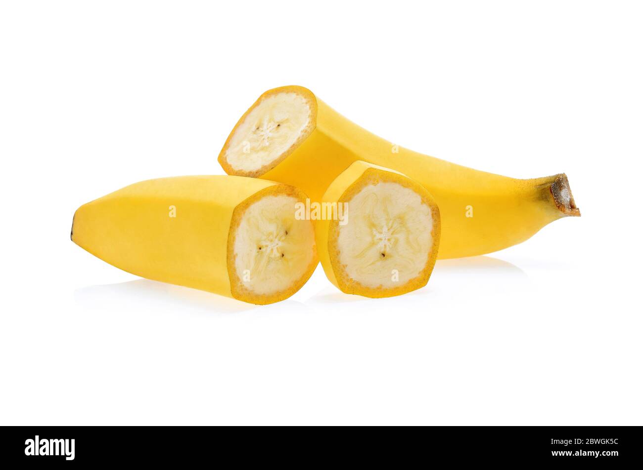 Banana isolated on white background Stock Photo - Alamy