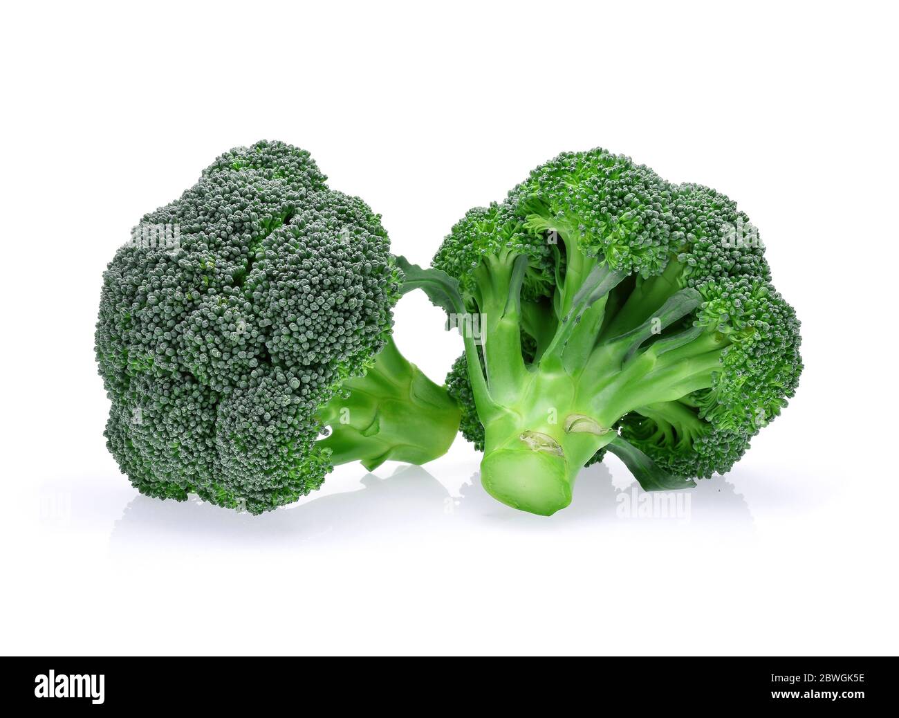 Broccoli isolated on white background Stock Photo - Alamy