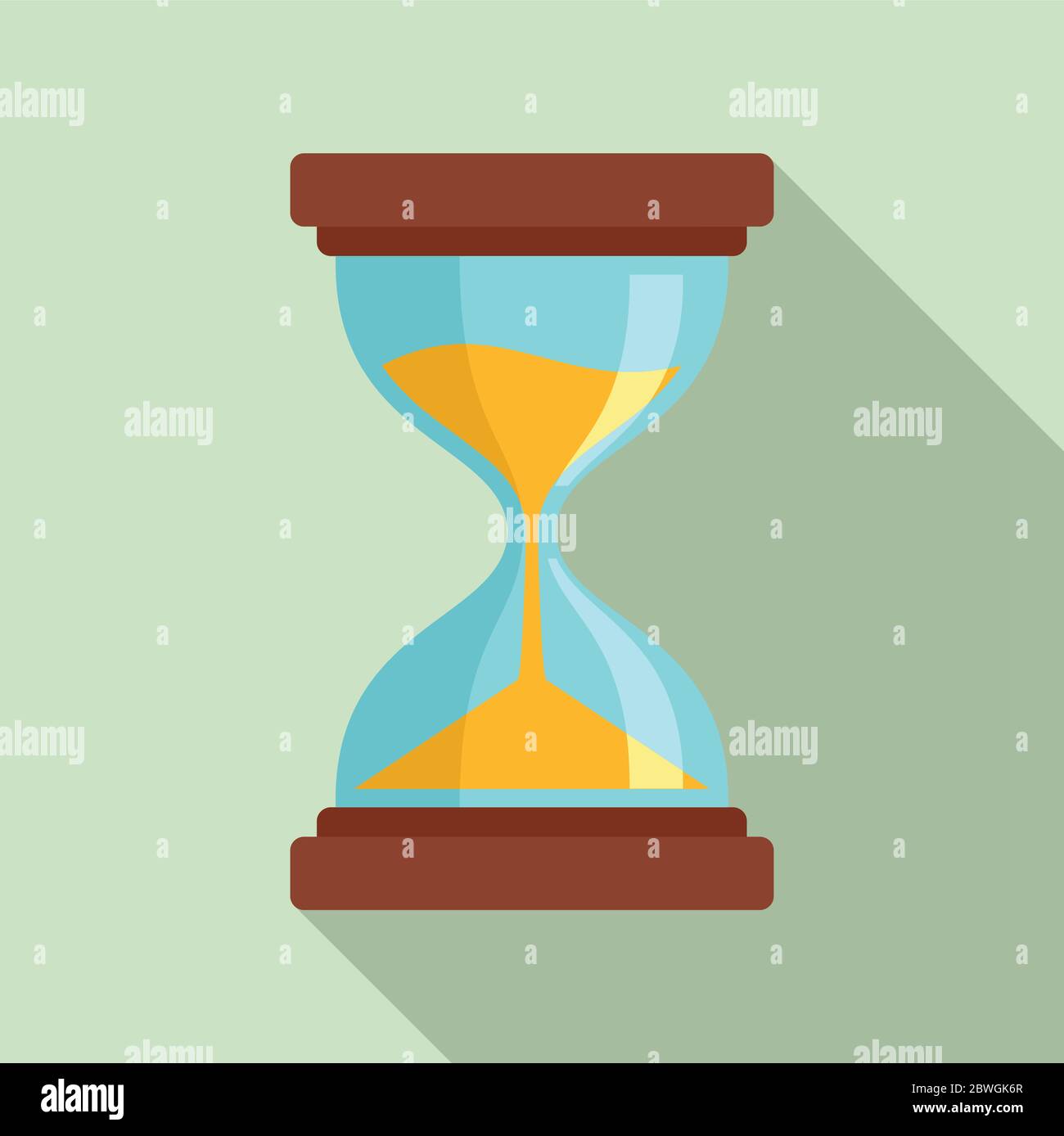 Hourglass icon. Flat illustration of hourglass vector icon for web ...