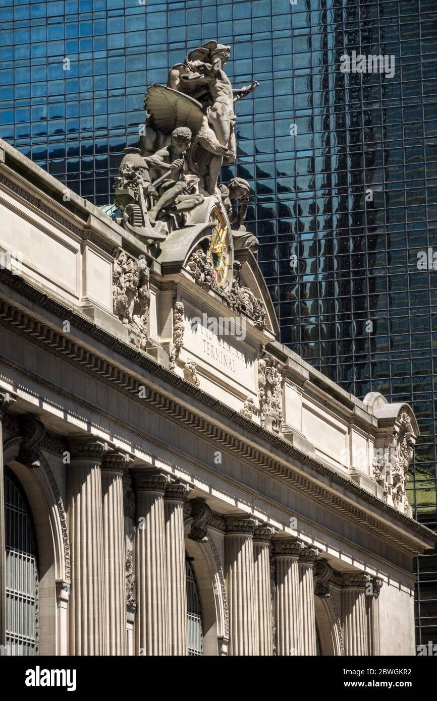 Facade Of Iconic Grand Central Terminal NYC USA Stock Photo Alamy