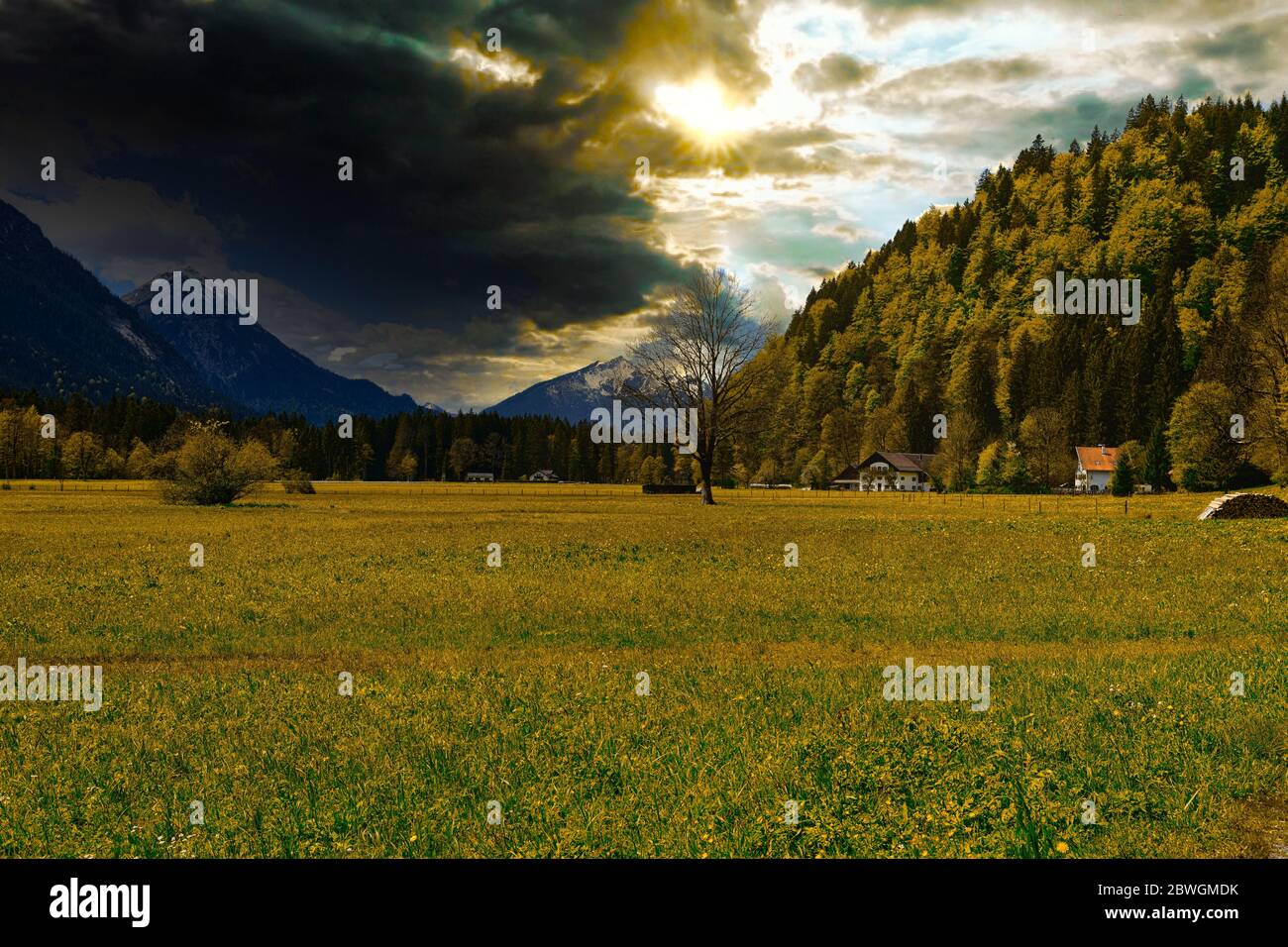 The beautiful Bavarian alps during autumn Stock Photo - Alamy