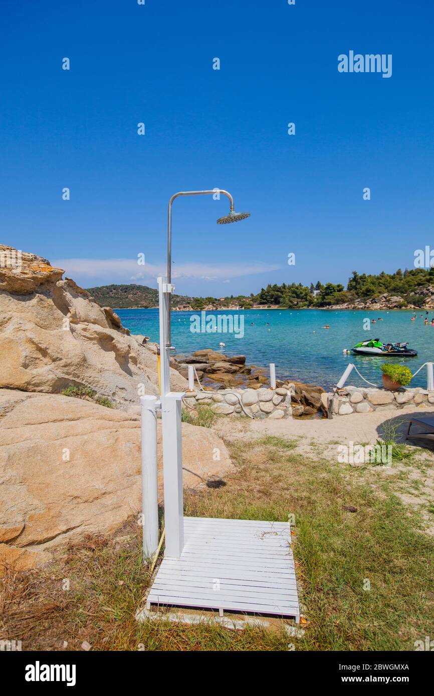 Beach Showers High Resolution Stock Photography and Images - Alamy