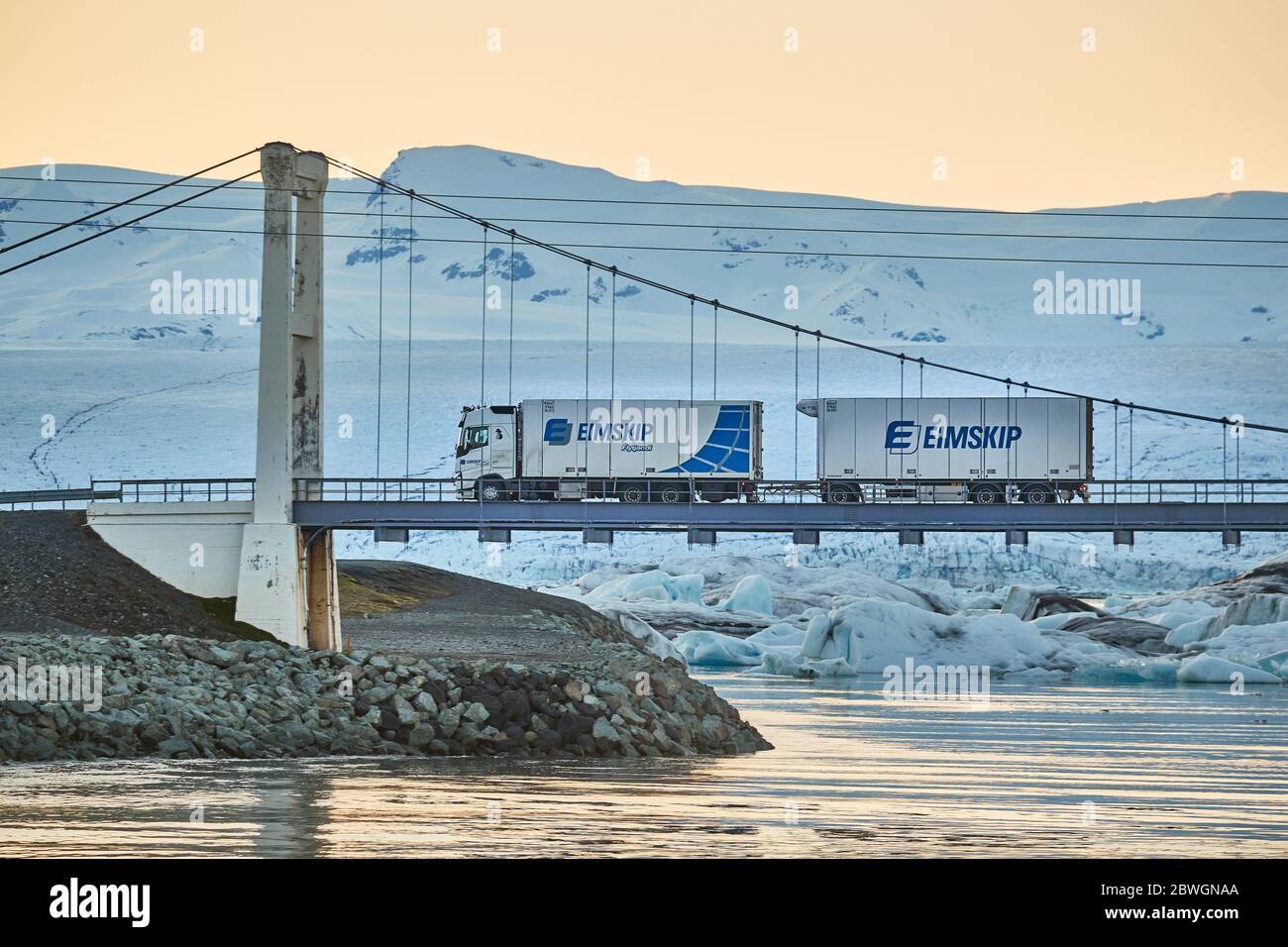 Icelandic cargo truck Stock Photo - Alamy