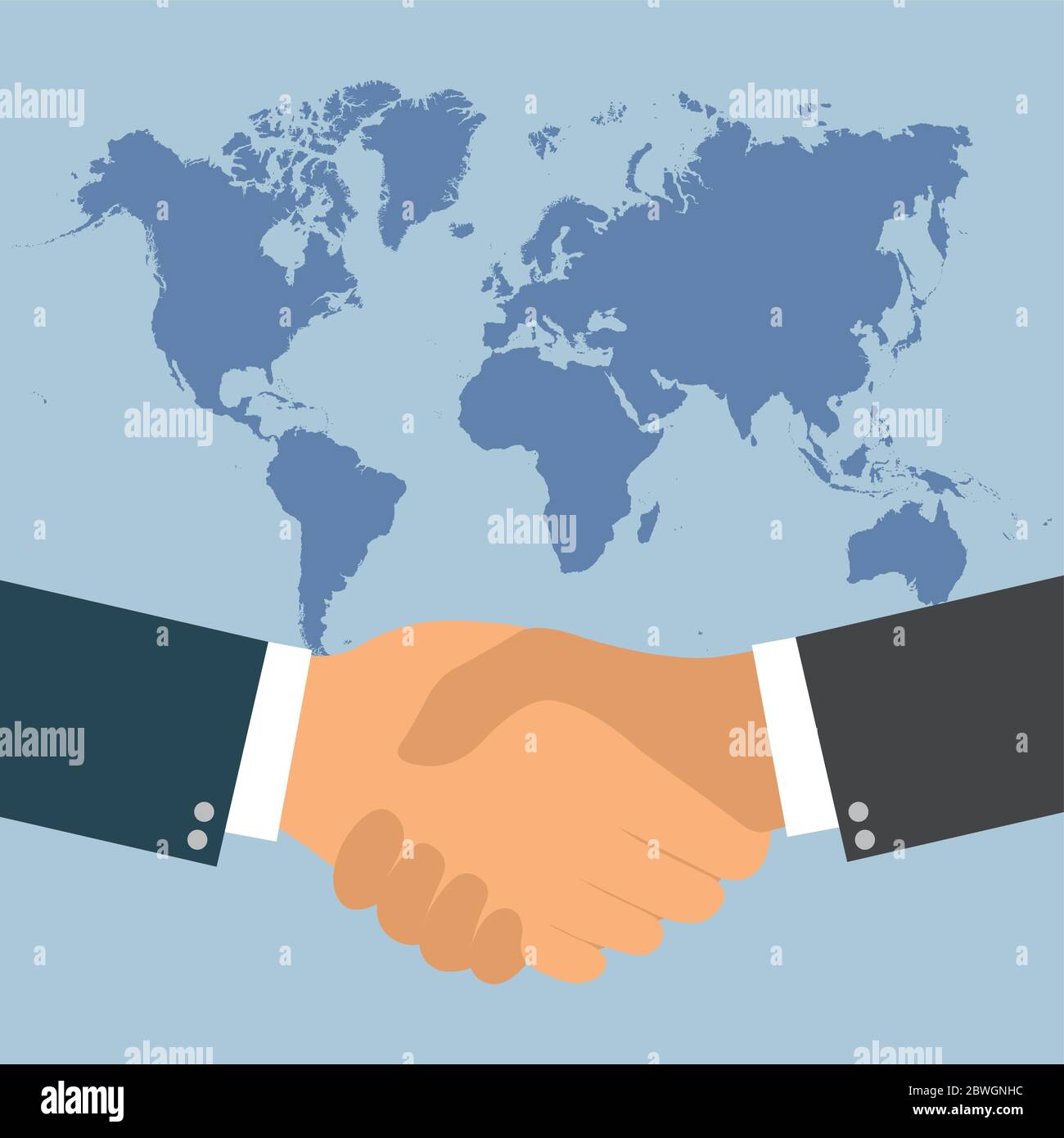 White no handshake icon isolated Stock Vector Images - Alamy