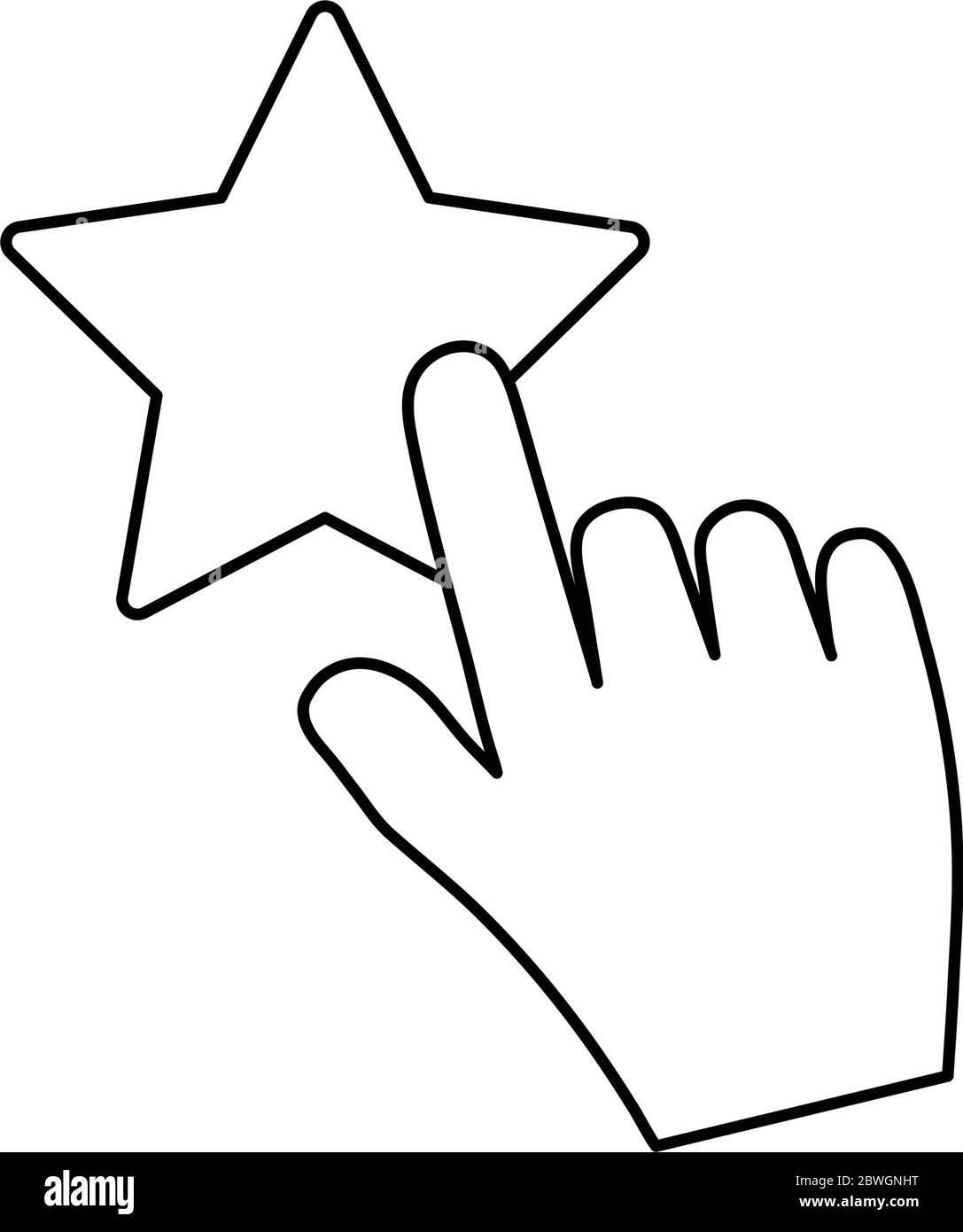 Click star icon vector Stock Vector Image & Art - Alamy