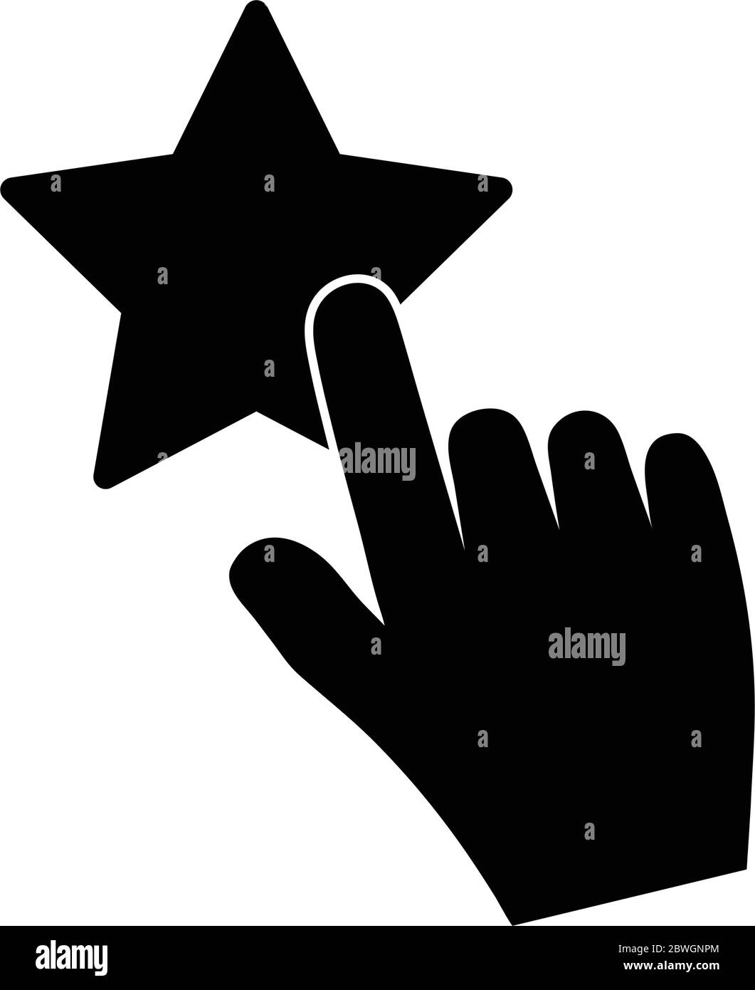 Click star icon vector Stock Vector Image & Art - Alamy