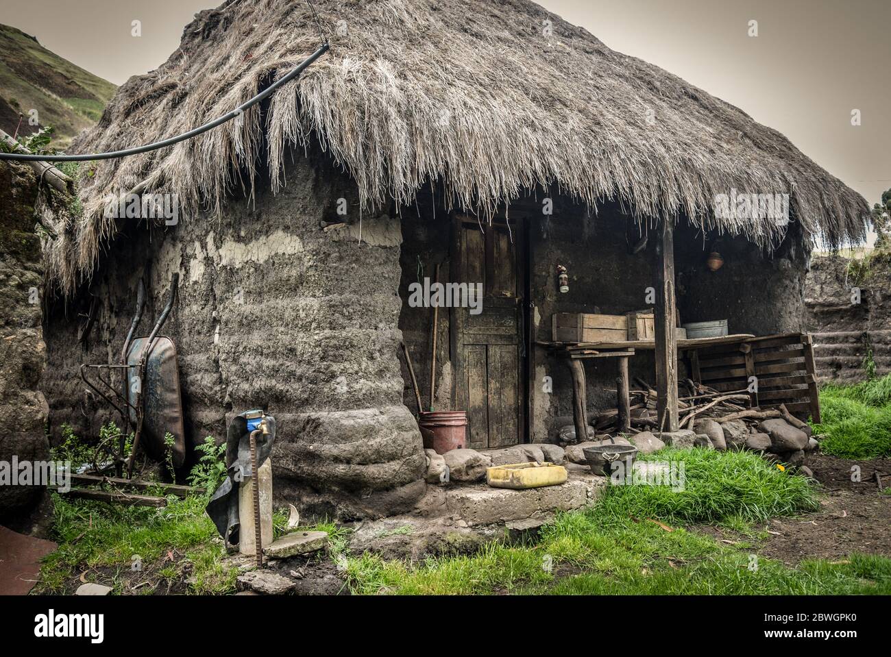 ancient rural indian homes from Ecuador Stock Photo - Alamy