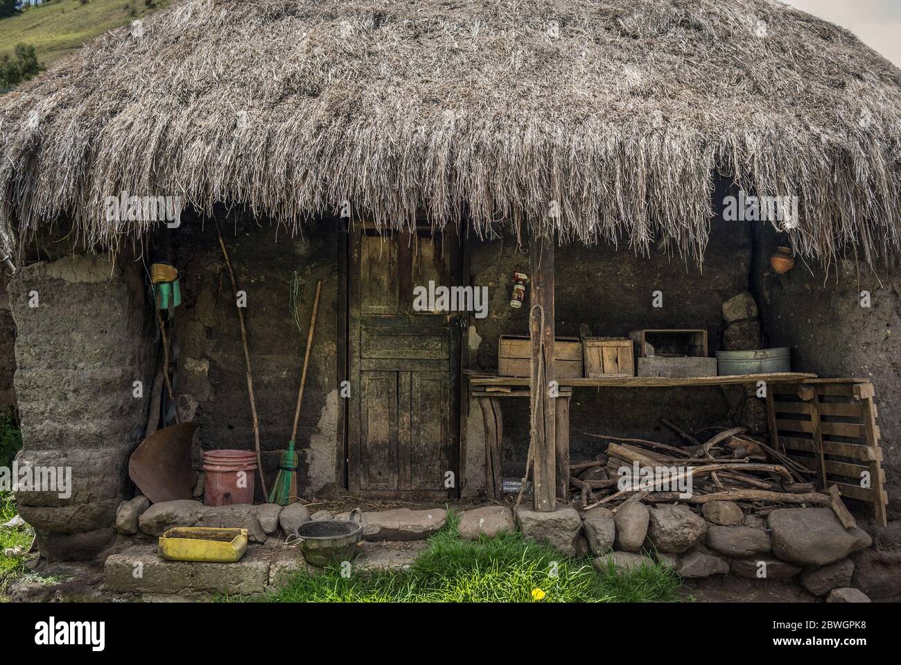 ancient rural indian homes from Ecuador Stock Photo - Alamy