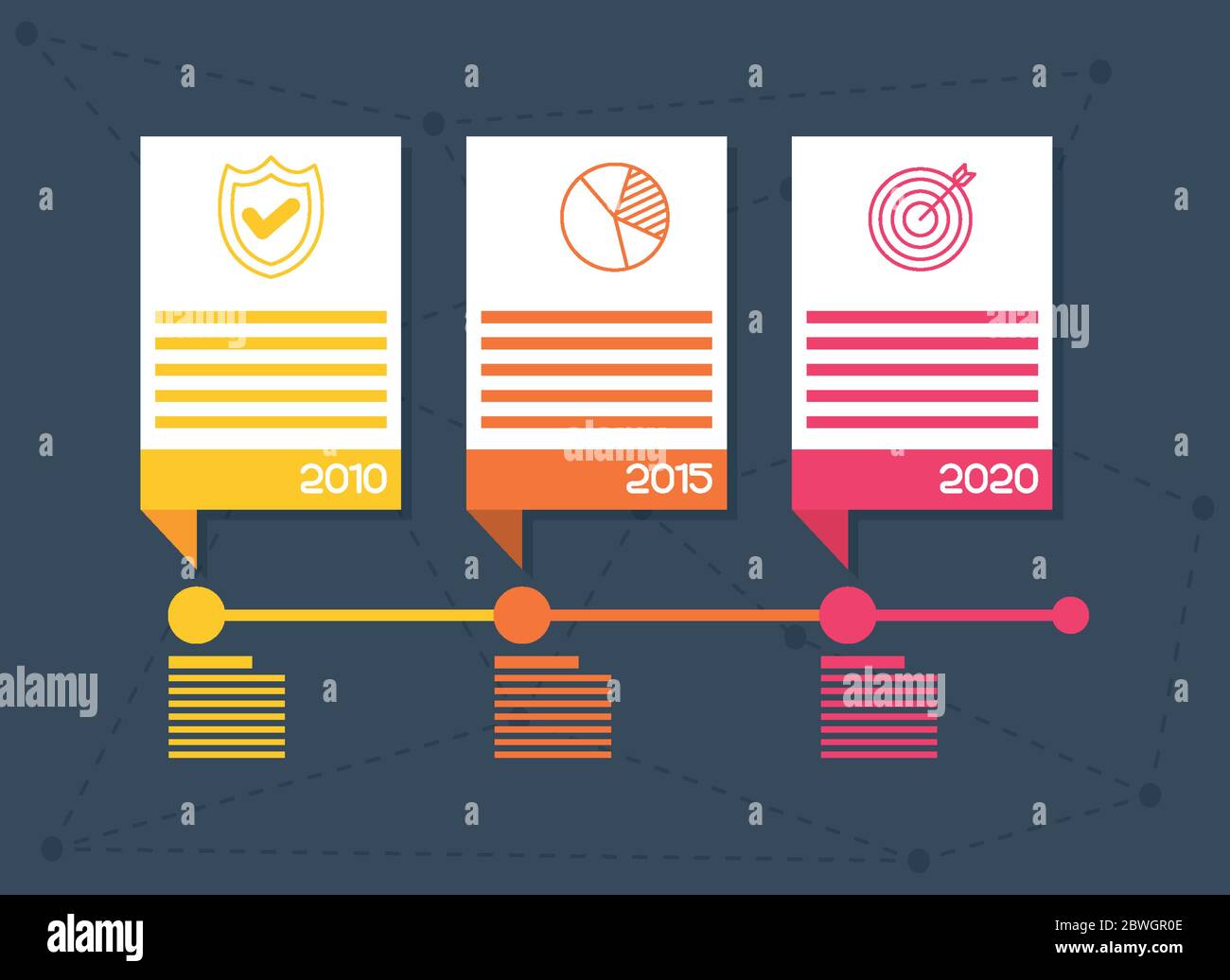 business infographic with years icons Stock Vector Image & Art - Alamy