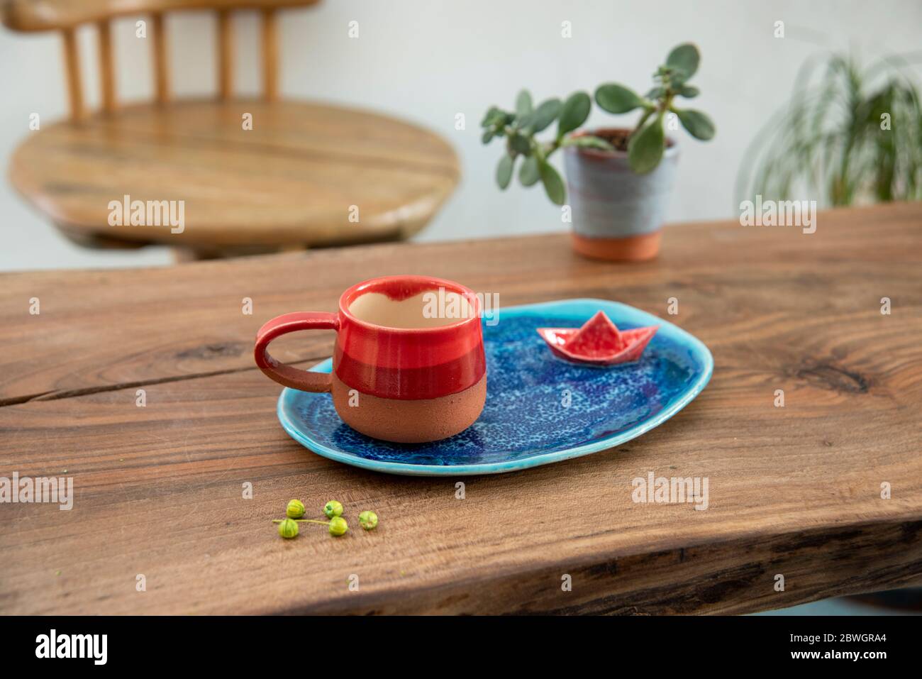 turkish coffee in colorful handmade ceramic cups Stock Photo - Alamy