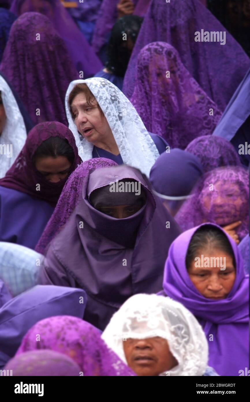 Jesus Christ procession The Veronicas Quito,Ecuador Stock Photo - Alamy