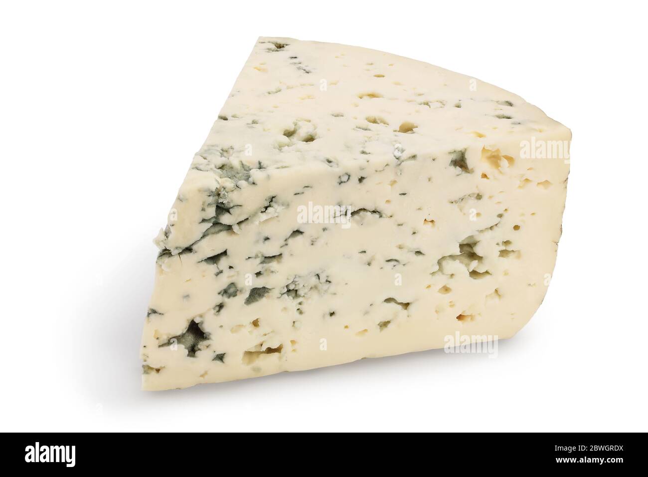 Blue cheese isolated on white background with clipping path and full ...