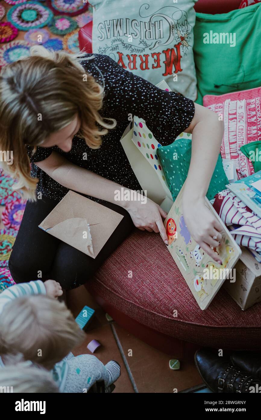 Opening Birthday Presents High Resolution Stock Photography and Images ...