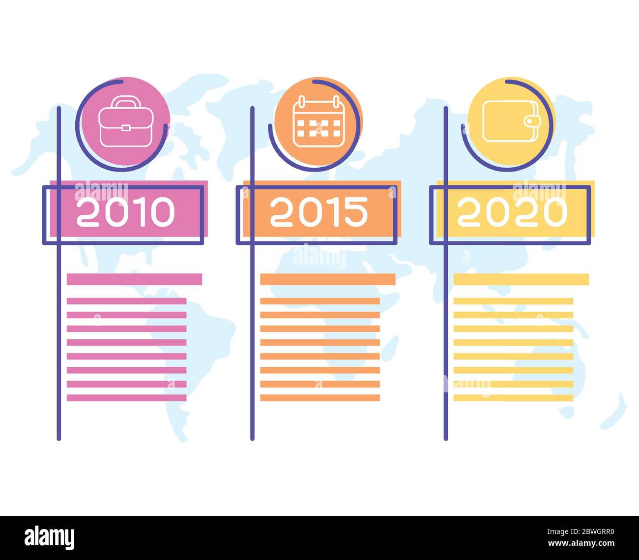 business infographic with years icons Stock Vector Image & Art - Alamy