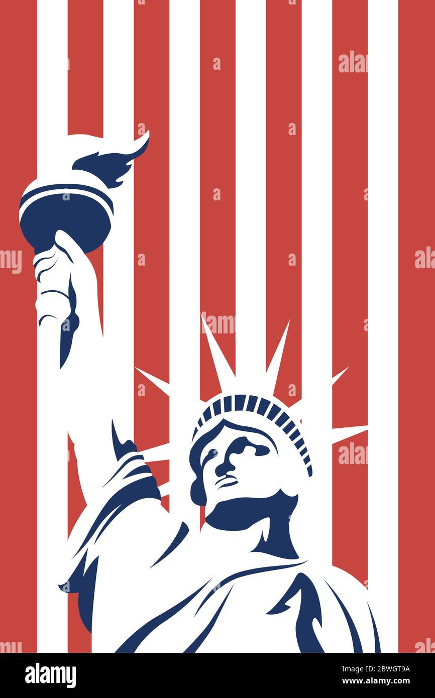 Usa liberty statue vector design Stock Vector Image & Art - Alamy