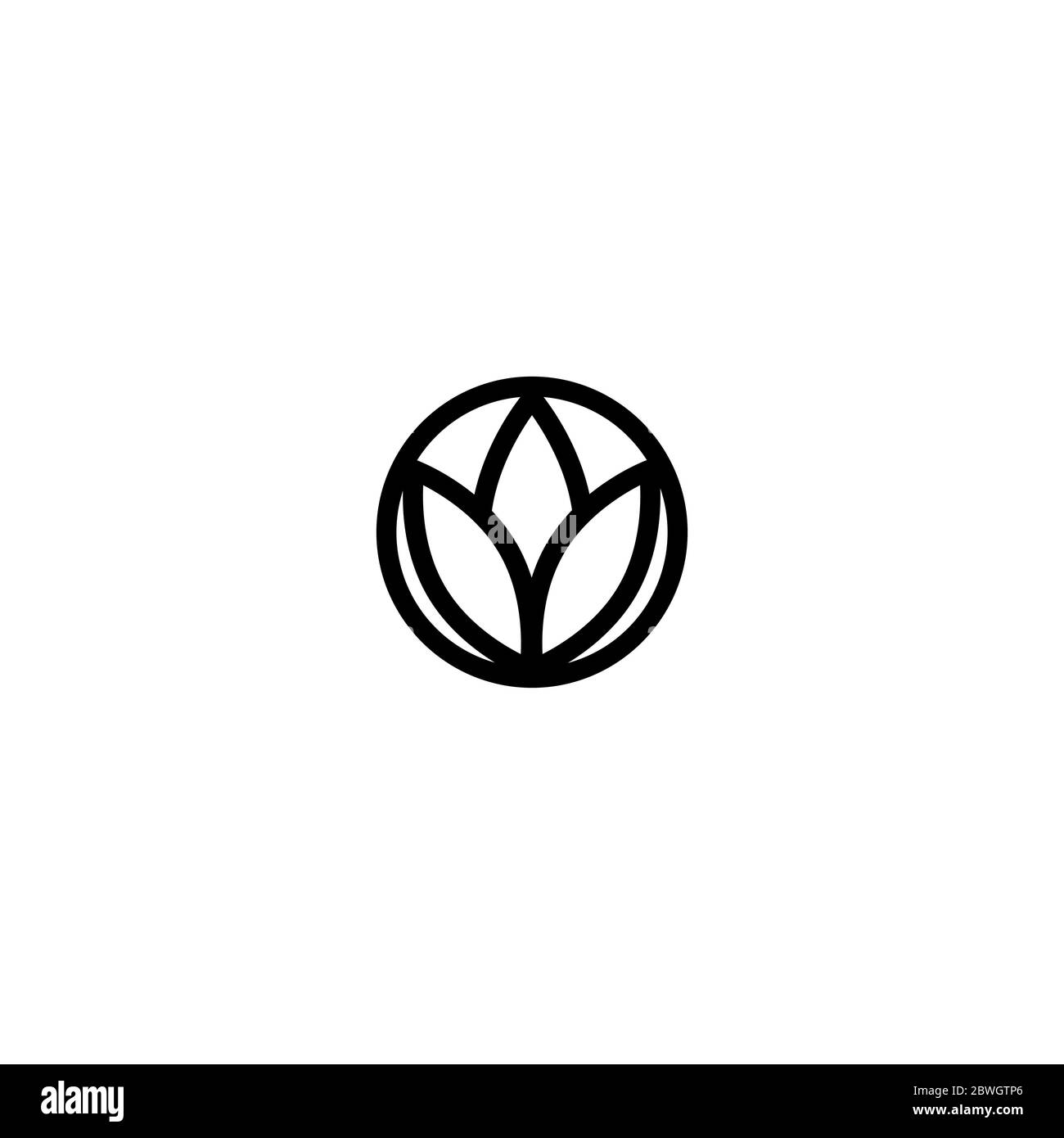 Symmetrical lotus flower vector hi-res stock photography and images - Alamy