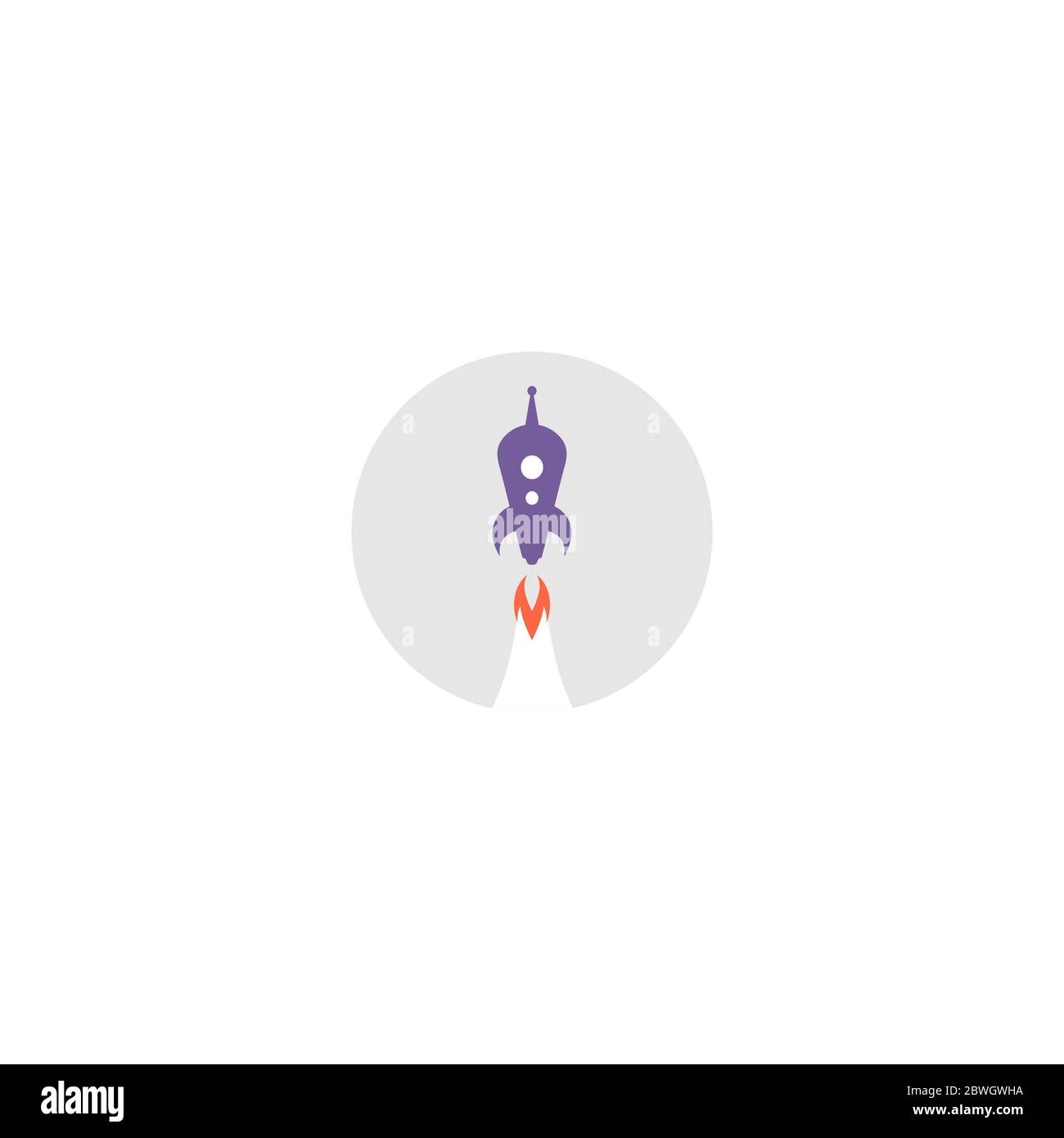 Purple rocket Stock Vector Images - Alamy