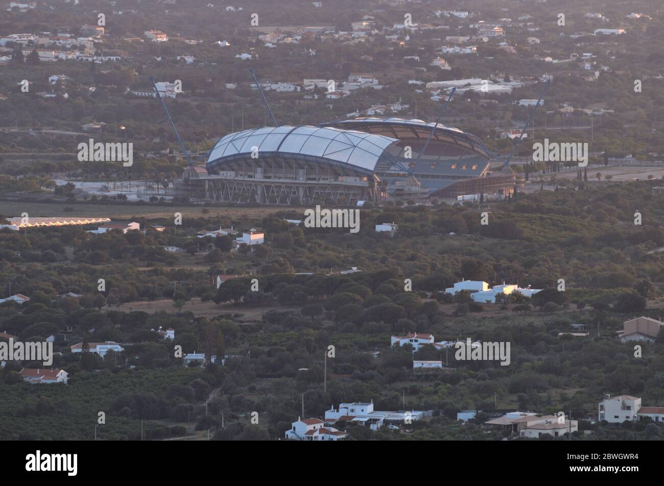 Algarve Stadium as seen from Guilhm hill. Algarve, Portugal Stock Photo ...