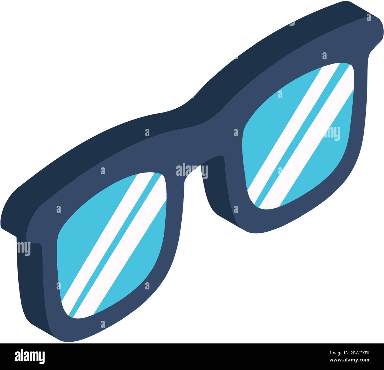 glasses isometric style icon vector design Stock Vector Image & Art - Alamy