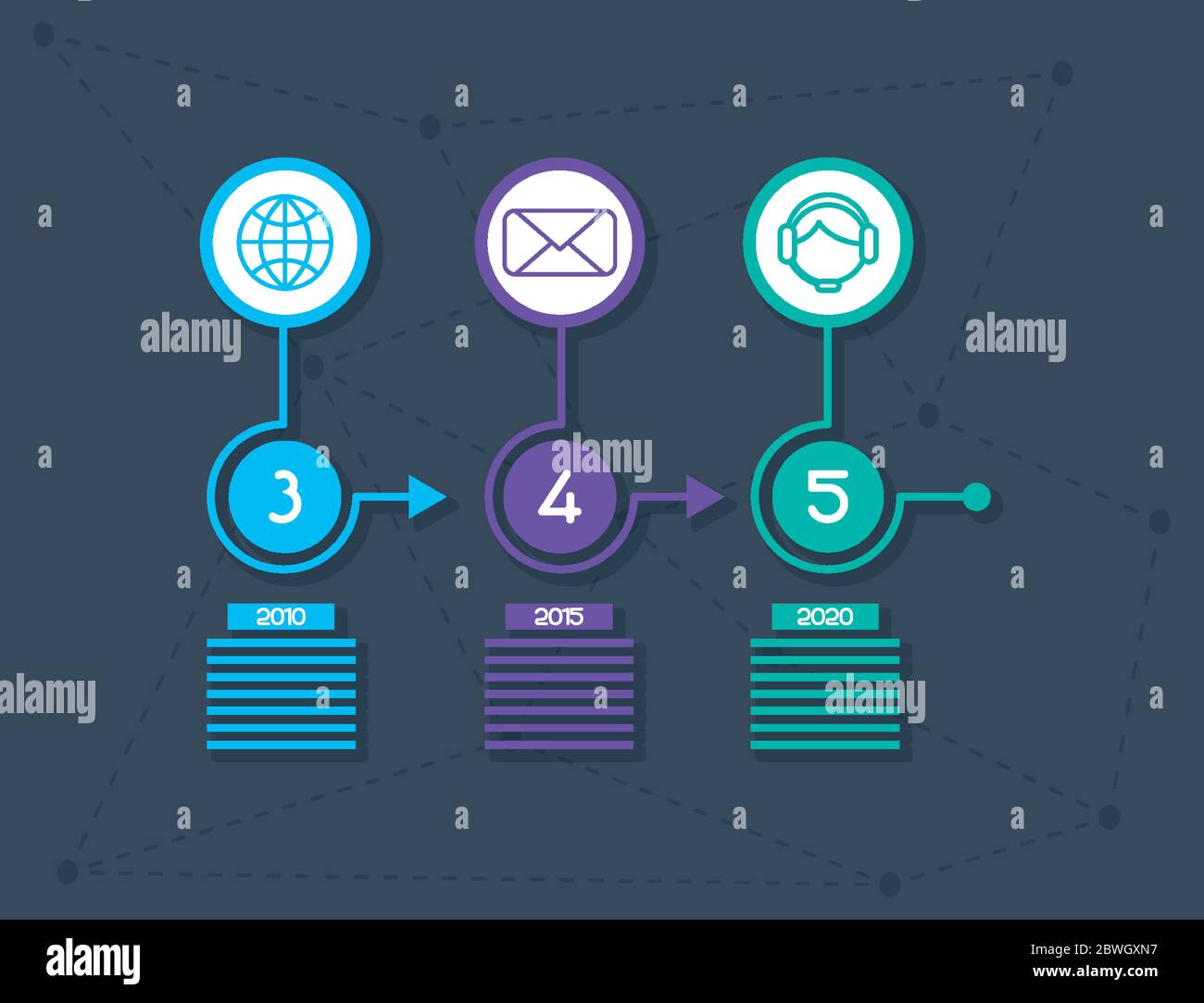 business infographic with numbers icons Stock Vector Image & Art - Alamy